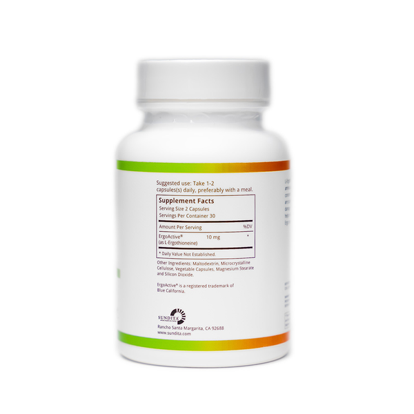 ErgoActive 10mg L Ergothioneine Supports Healthy Aging