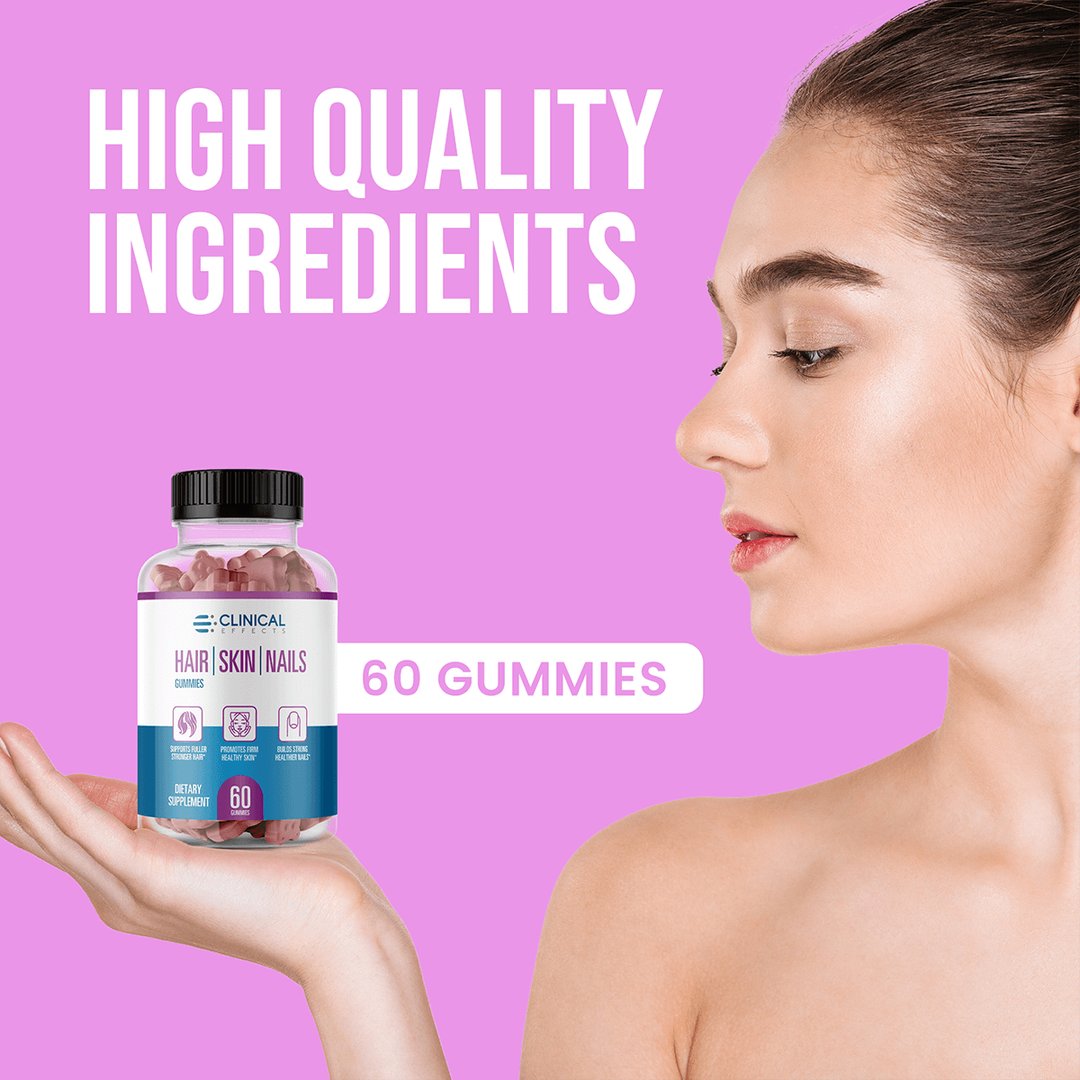 Best Hair Skin and Nails Vitamin Gummies By Clinical Effects