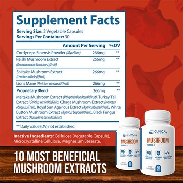 Best Mushroom Extracts Supplements By Clinical Effects