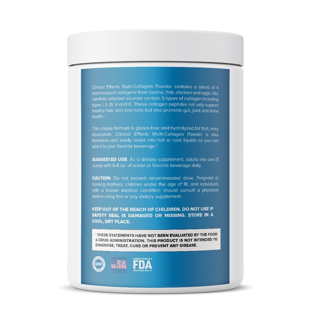Hydrolyzed Multi Collagen Protein Powder By Clinical Effects