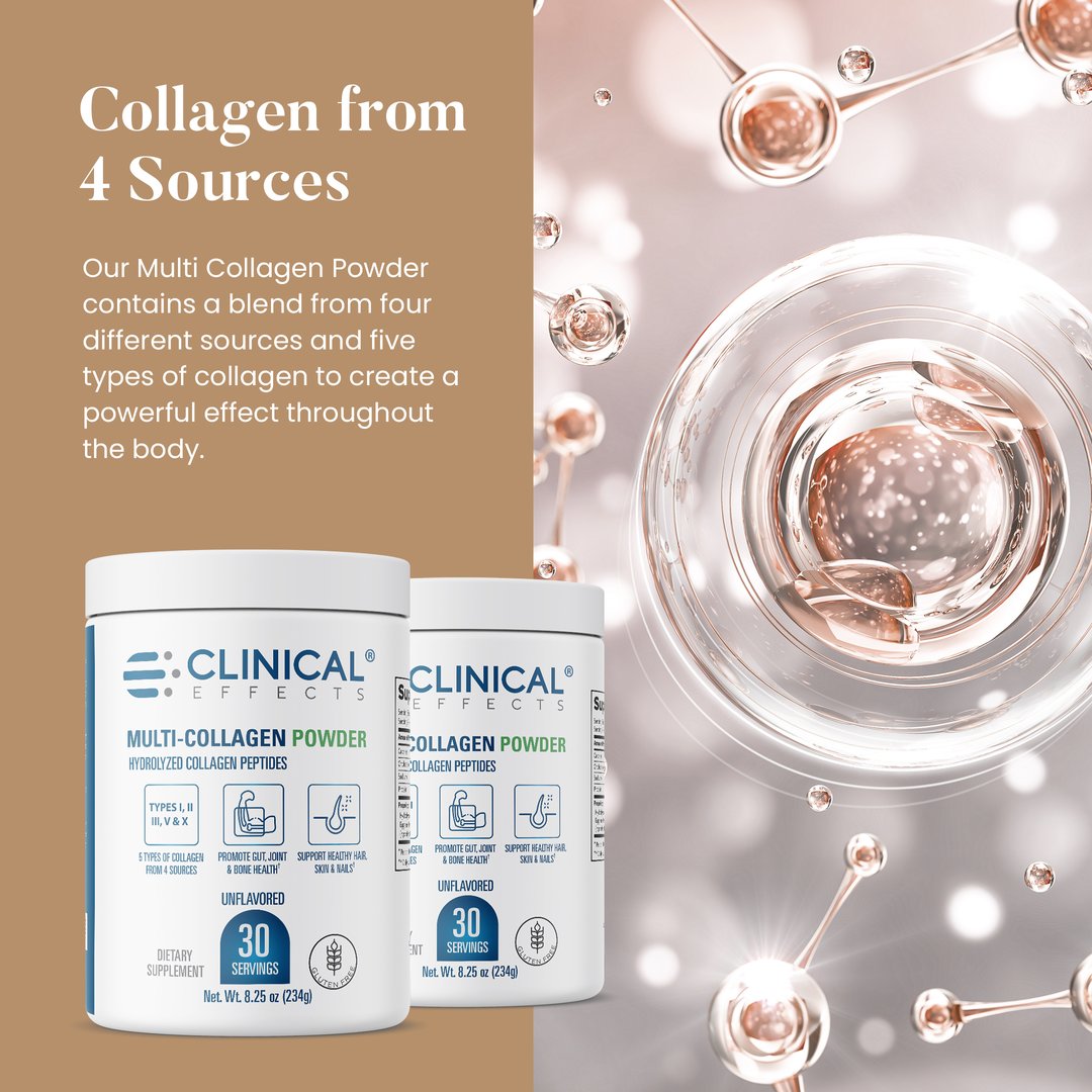 Hydrolyzed Multi Collagen Protein Powder By Clinical Effects