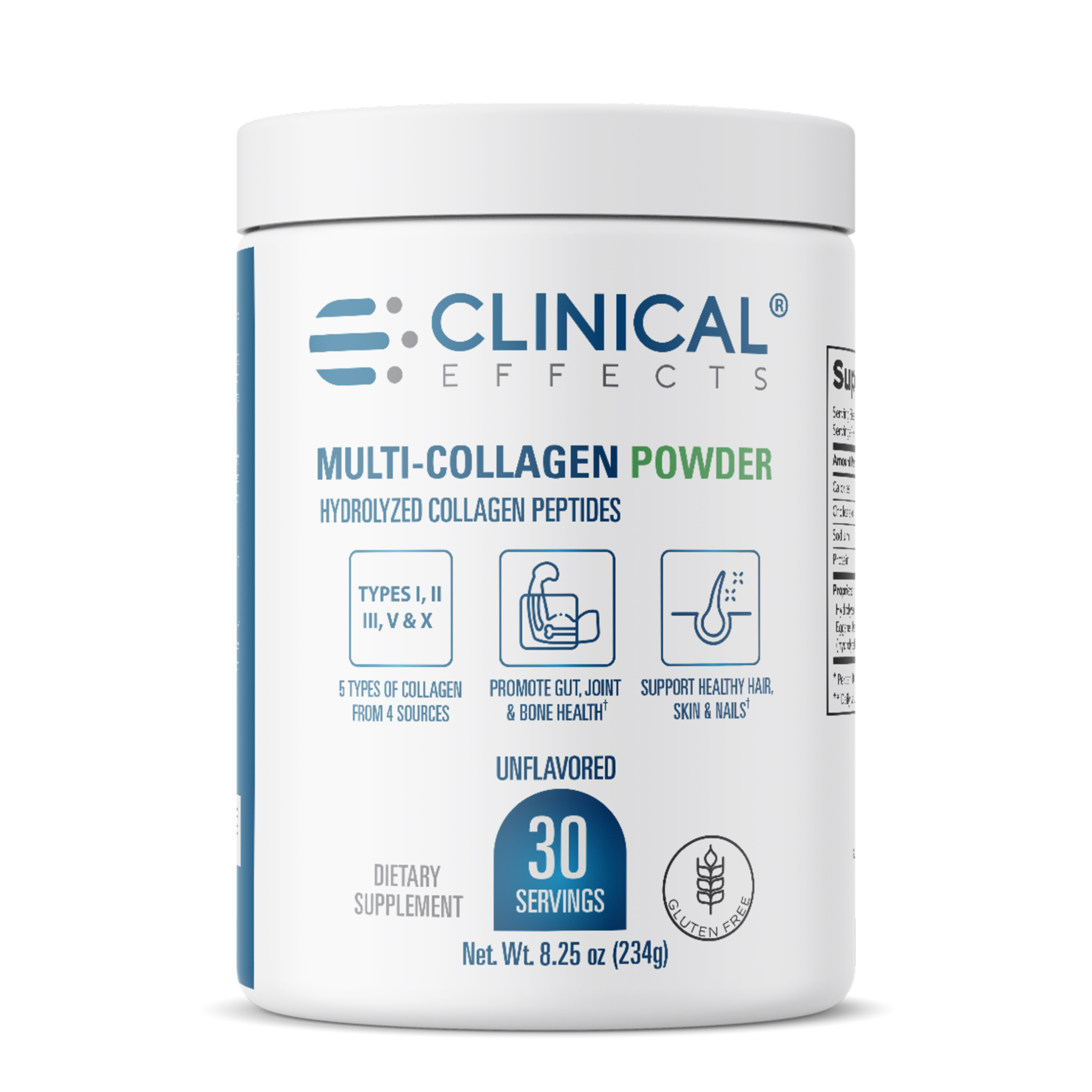 Hydrolyzed Multi Collagen Protein Powder By Clinical Effects