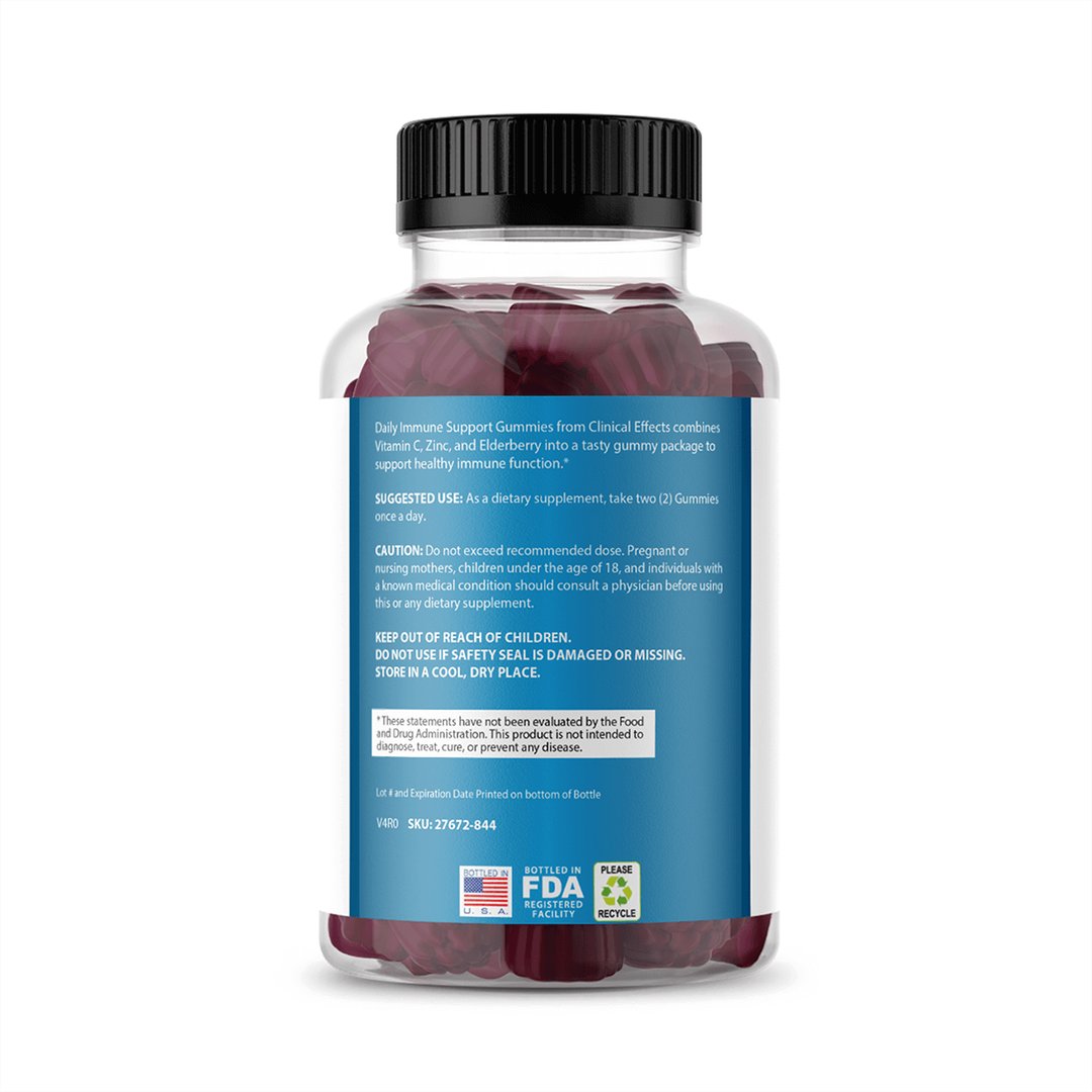 Daily Immune Support Gummies | Natural Booster | Clinical Effects