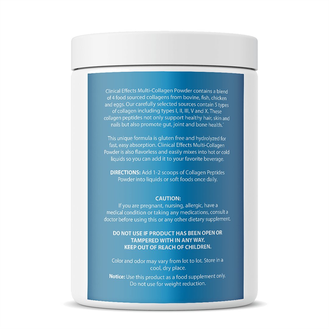 Gluten Free Hydrolyzed Multi-Collagen Peptides | Clinical Effects