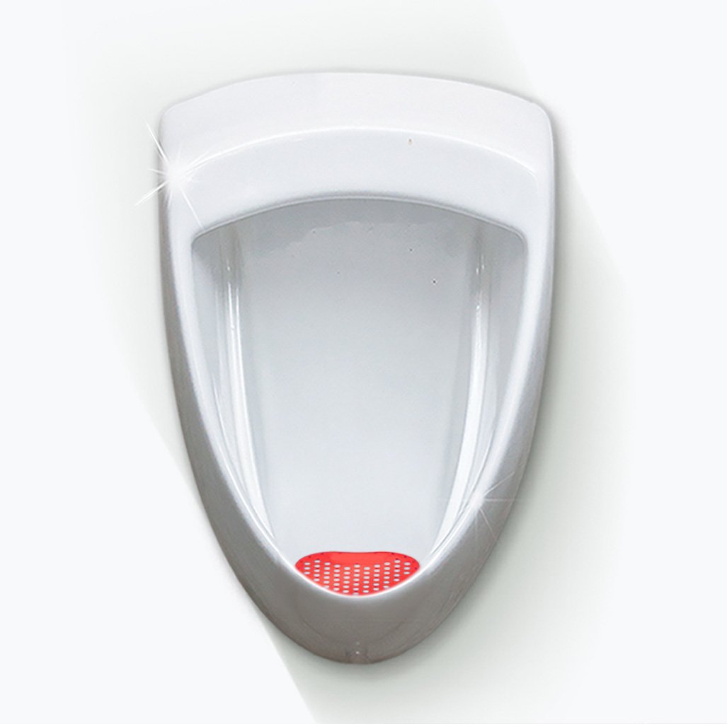 Basic Urinal Screen Red / Melon