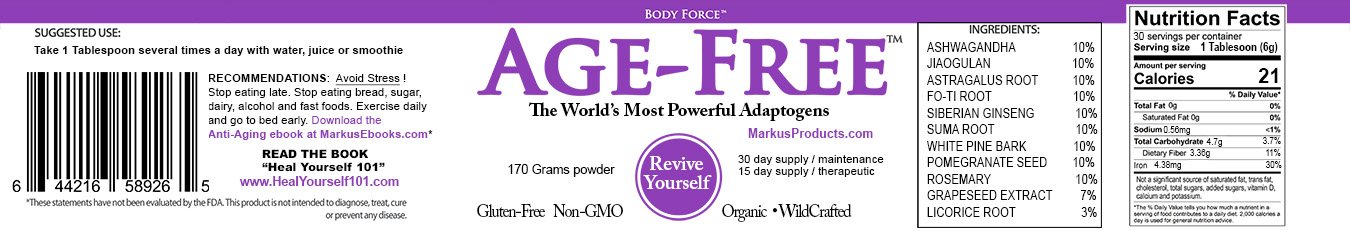 Age-Free Formula – Natural Anti-Aging Product & Supplement
