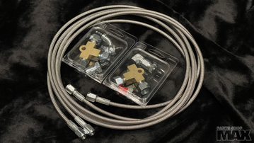 C5 Corvette BASE Inline Hand Brake Lines and Fittings set w/ ABS delete