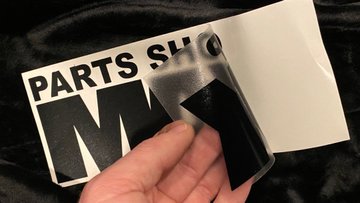 MAX Logo Sticker 8x3" BLACK