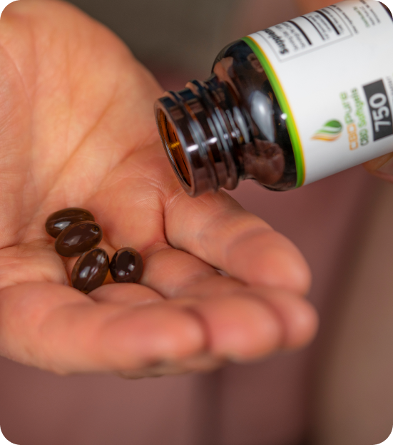 Buy CBD Capsules | 100% Organic CBD Softgels | CBDPure