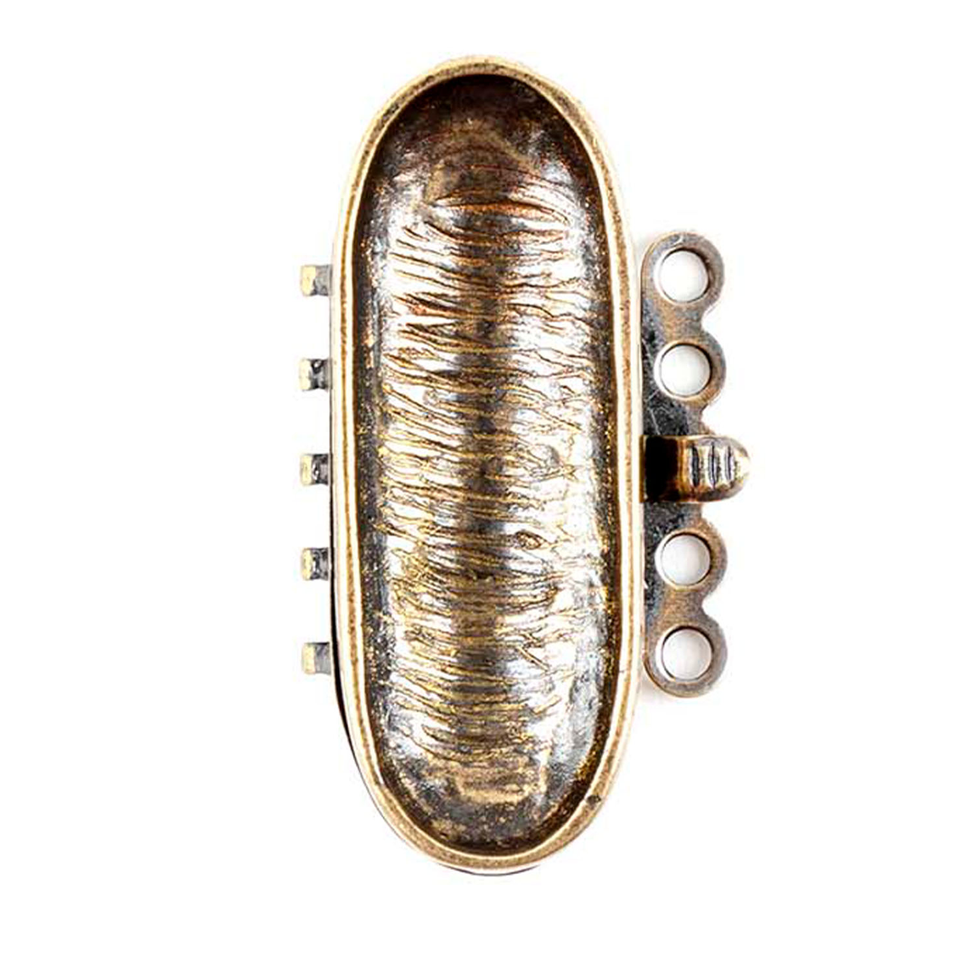 Claspgarten Infinite Customizable Box Push Clasp for Long Oval Crystals ...