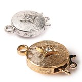 Premium Push Clasp with Swarovski Crystal | 12mm | Potomac Beads