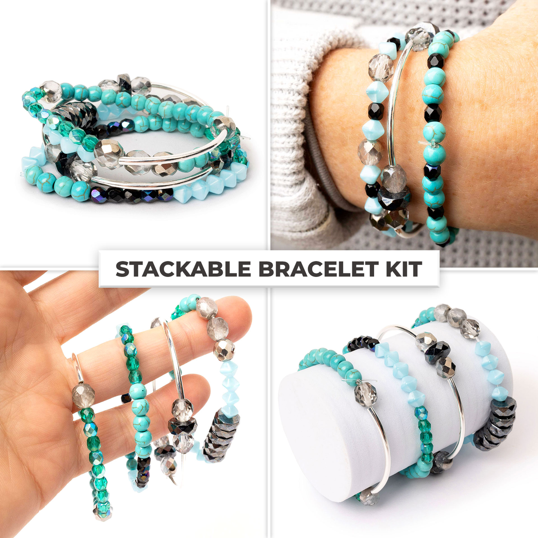 Kit - 3 Stretch Stackable Bracelets