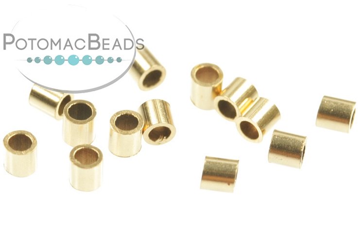 Premium Athenacast Crimp Bead Tubes 2x2mm | Potomac Beads