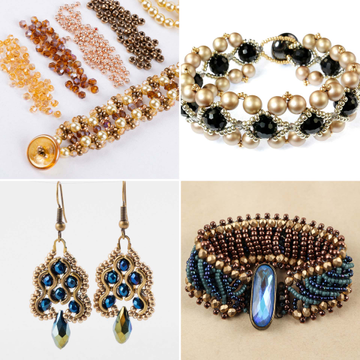 Pattern Collection - Right Angle Weave Jewelry-Making Designs #2 | 9 ...