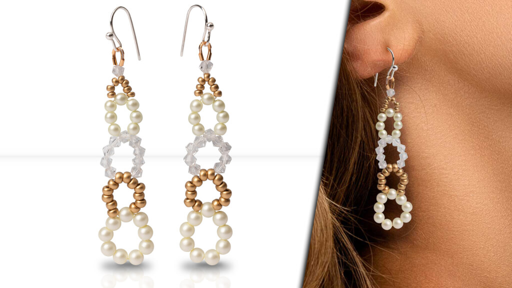 Stunning Small Circle Earrings Tutorial for Beginners | Potomac Beads
