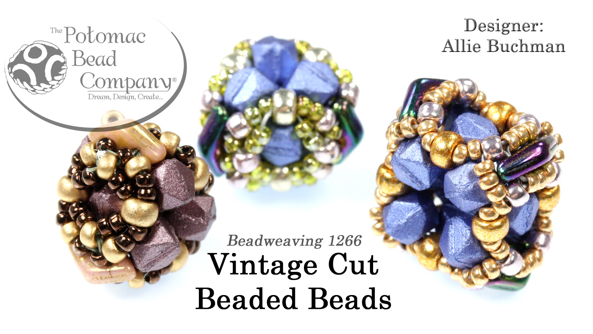 Vintage Cut Beaded Beads Tutorial | PotomacBeads