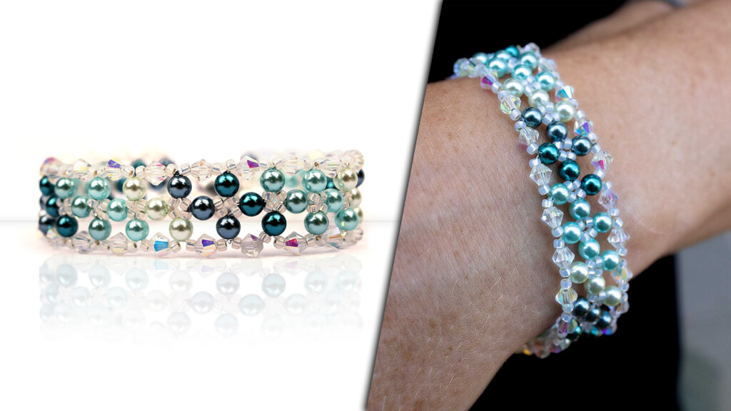 Ombre Pearl Bracelet Tutorial | PotomacBeads