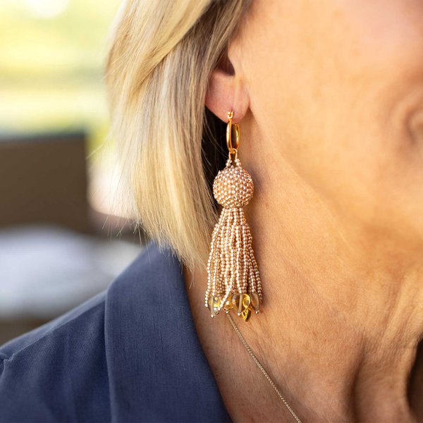 Trinket Tassel Earrings Tutorial | PotomacBeads