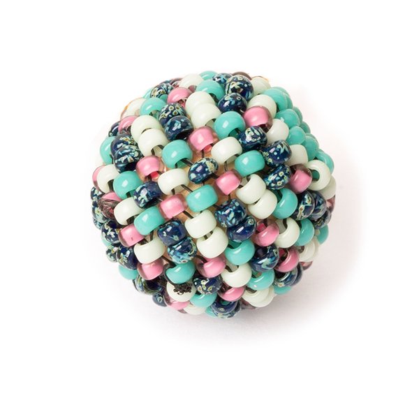 Easy Peyote Beaded Bead Cover Tutorial | PotomacBeads