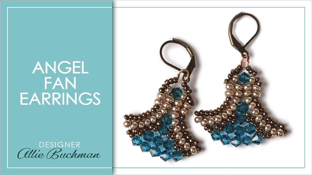 Angel Fan Earrings Tutorial | PotomacBeads