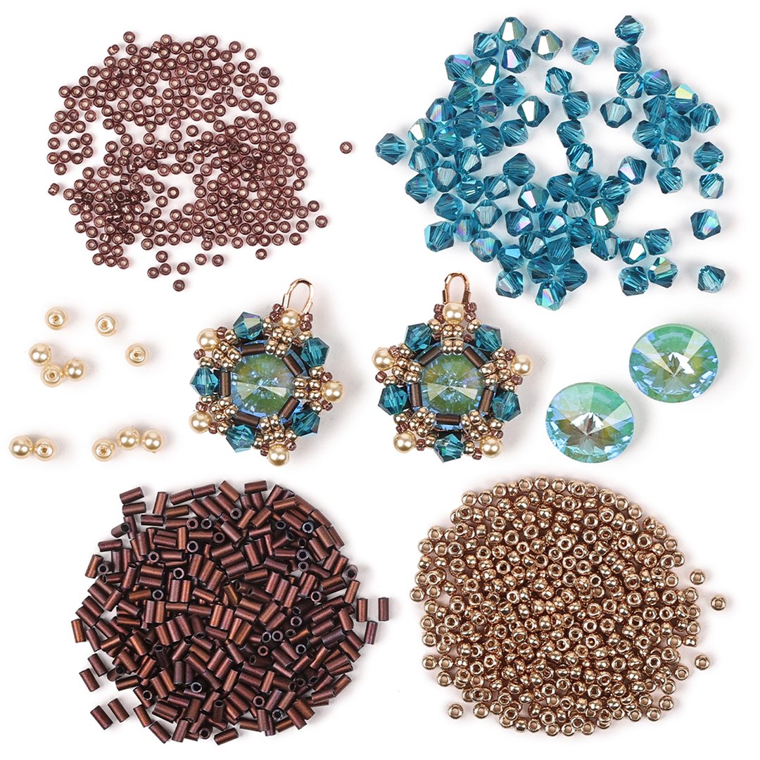 Crystal Quin Bezel Earring Tutorial