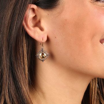 Kit - Cushion Crystal Bezeled Earrings