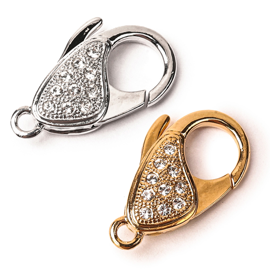 Claspgarten Crystallized Lobster Spring Clasp with Swarovski Crystals ...