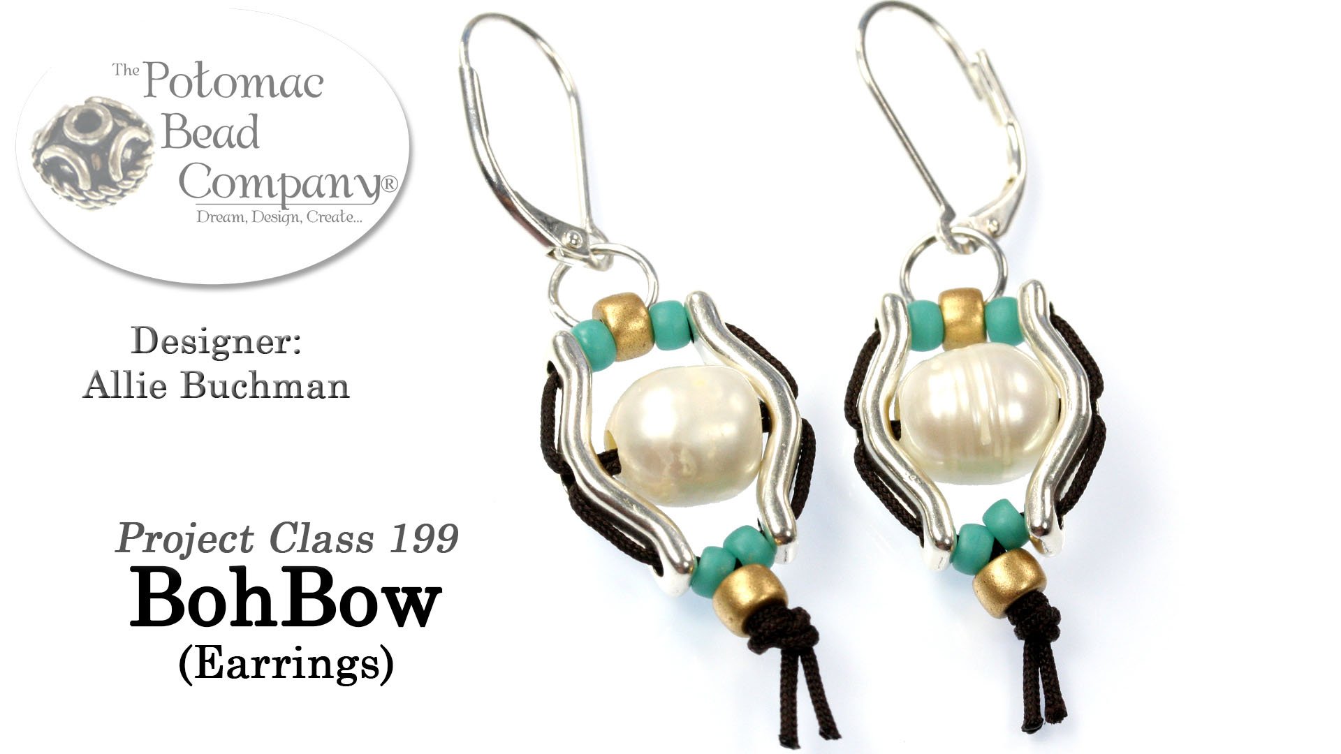 BohBow Earrings Tutorial | PotomacBeads