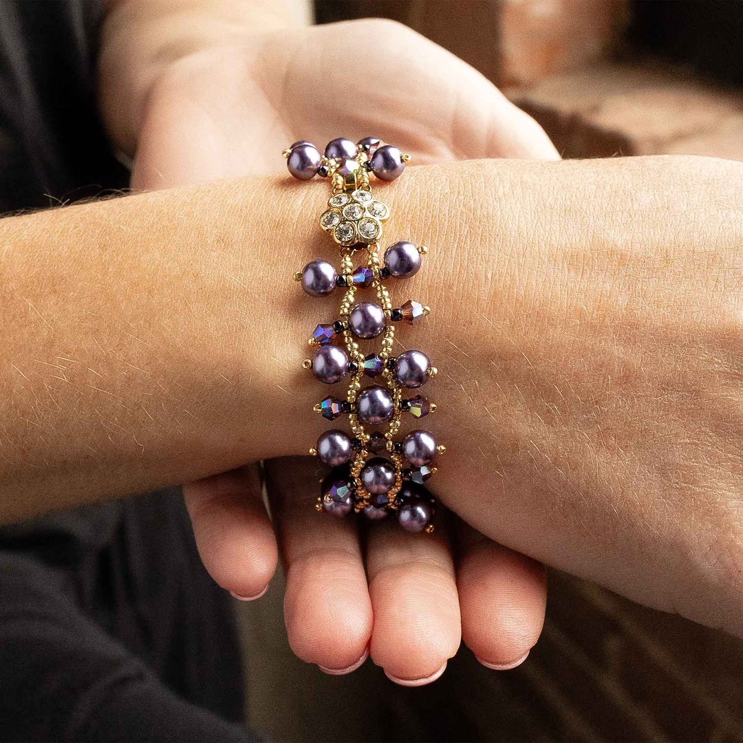 Pearl Weave Bracelet Tutorial