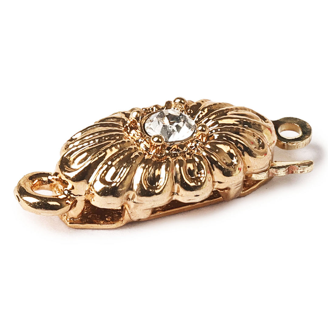 Premium Push Clasp with Swarovski Crystal | Potomac Beads
