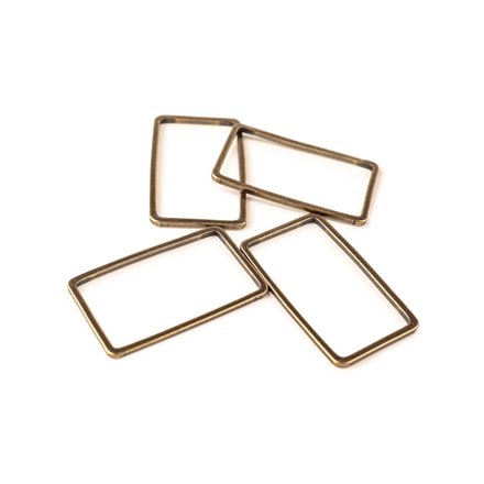 Metal Bead Frames - Silver, Copper, Brass, Gold, Gunmetal, Pewter ...