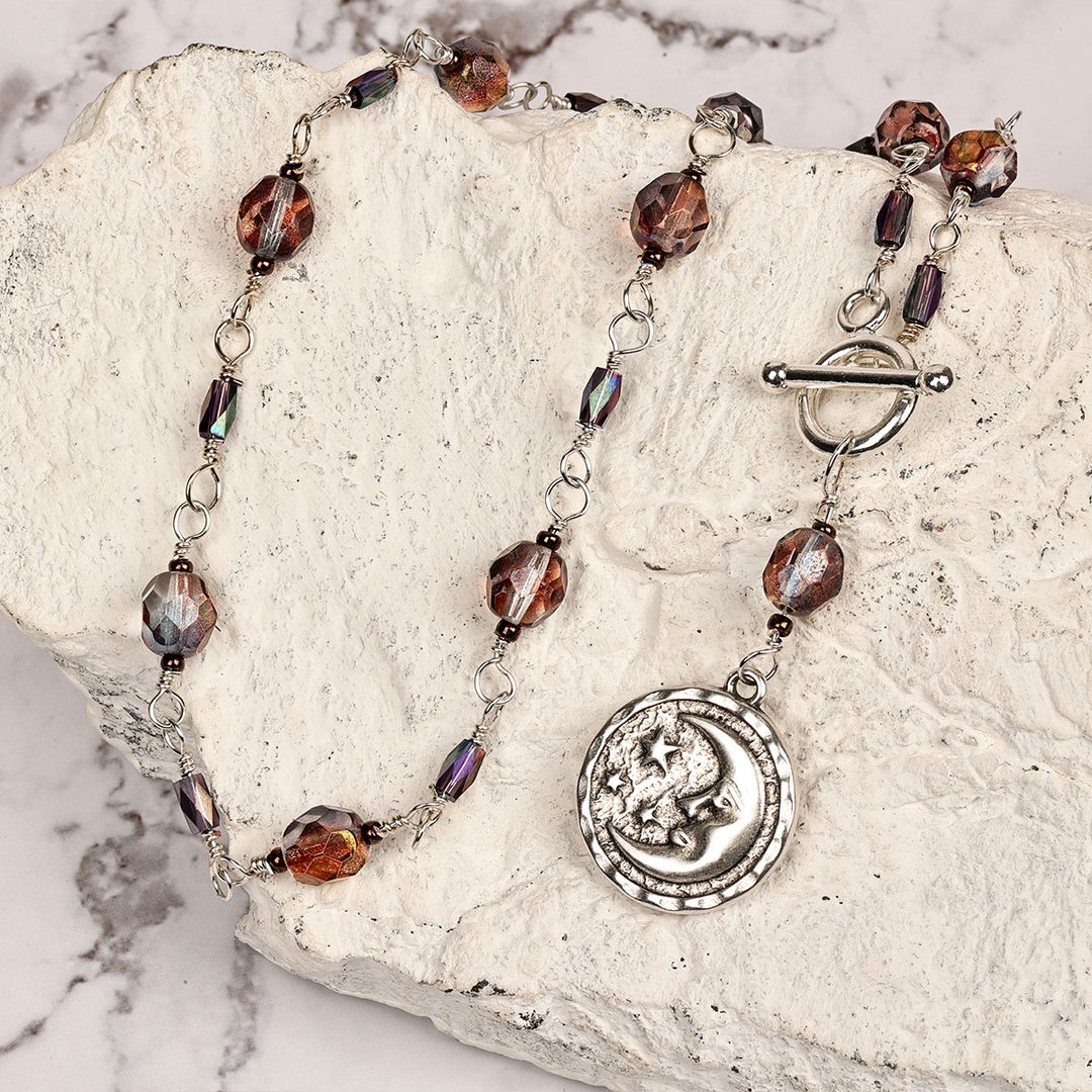 Winter Solstice Wire Necklace Tutorial | PotomacBeads