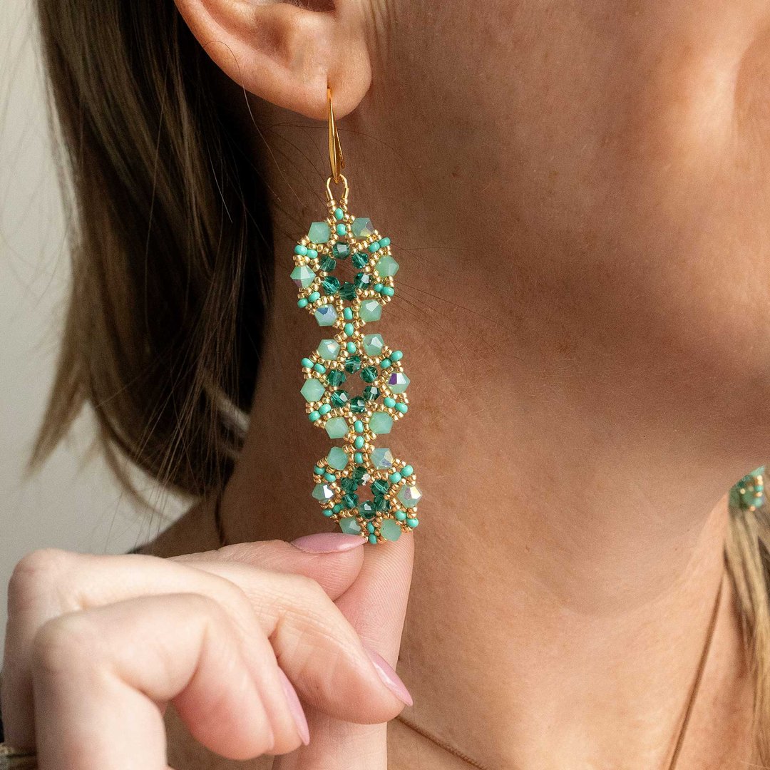 Crystal Loops Bracelet & Earrings Tutorial