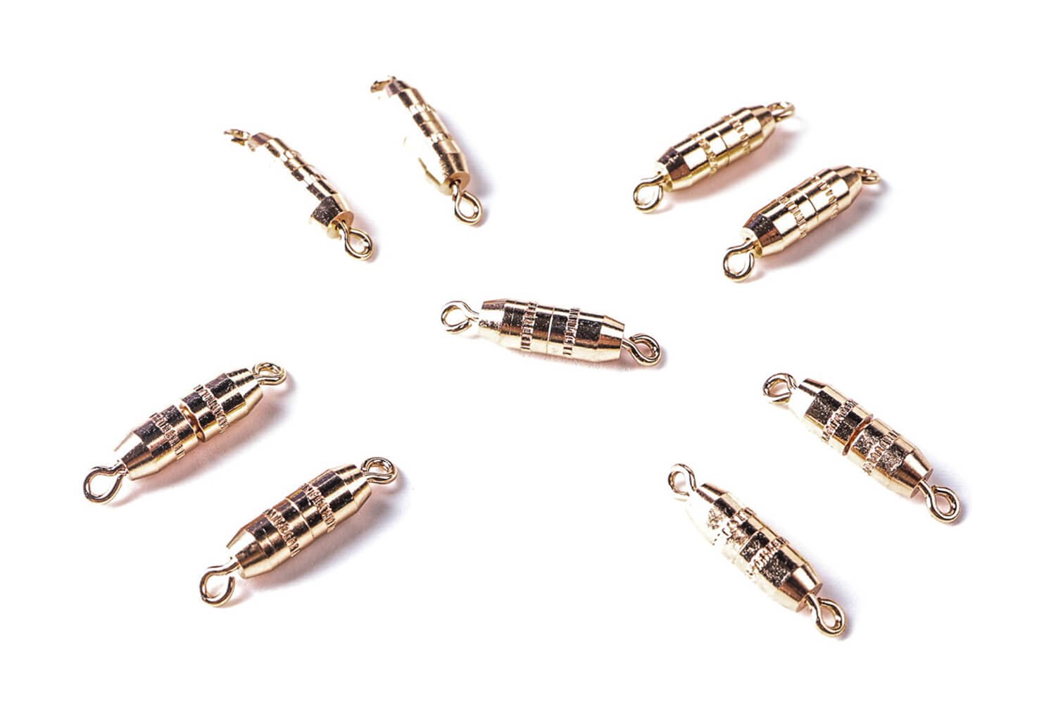 Athenacast Twisted Barrel Screw Clasps - Premium 24k Rose Gold Plating ...