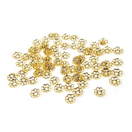 Metal Bead Caps & Endcones - Silver, Copper, Brass, Gold, Gunmetal ...