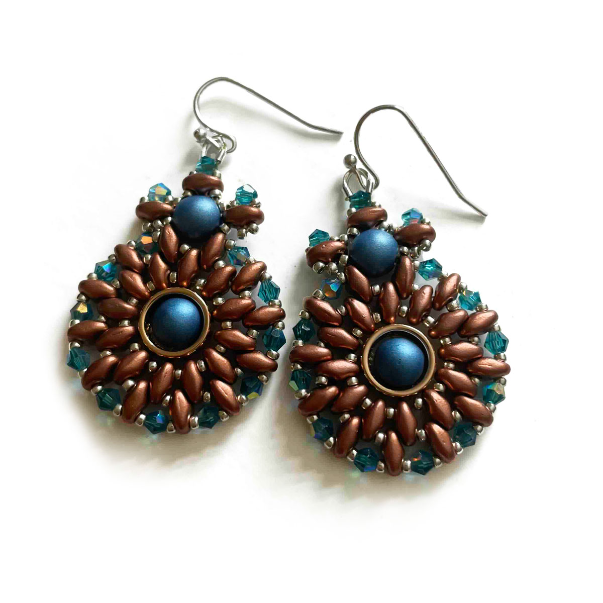 Super Halo Earrings Tutorial | PotomacBeads