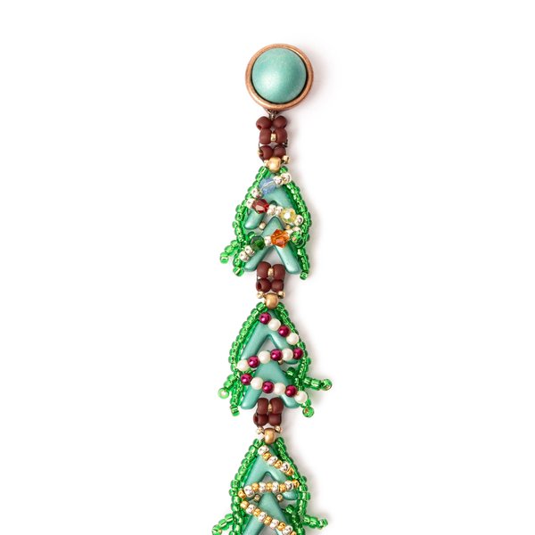 Stunning Christmas Tree Farm Bracelet Tutorial | Potomac Beads
