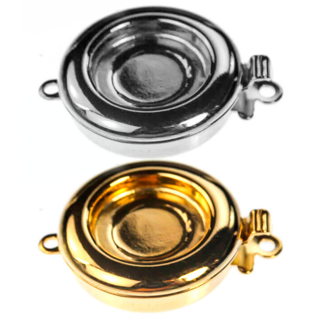 Claspgarten Infinite Customizable Box Push Clasp for 10mm Cabochons | 16mm