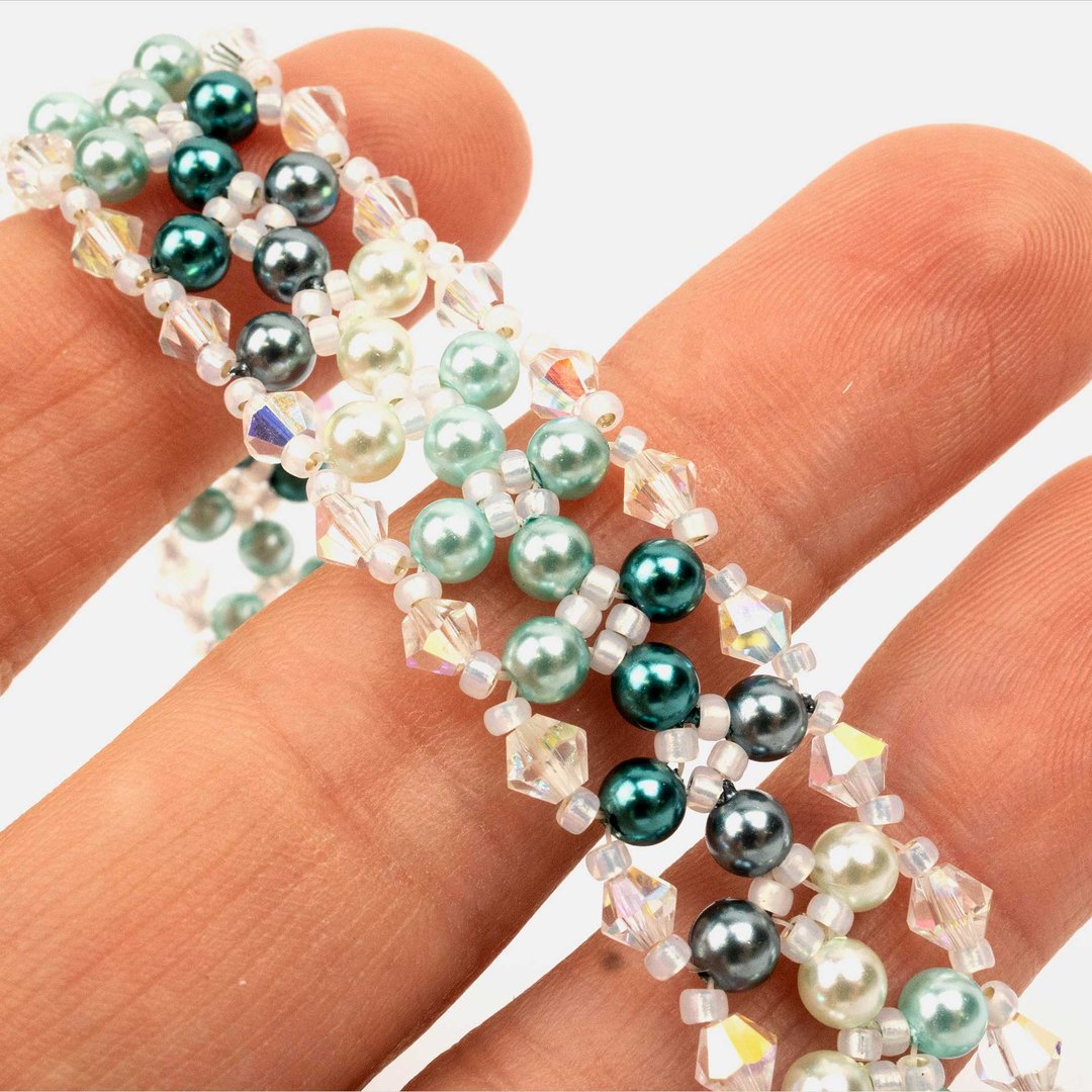 Ombre Pearl Bracelet Tutorial | PotomacBeads