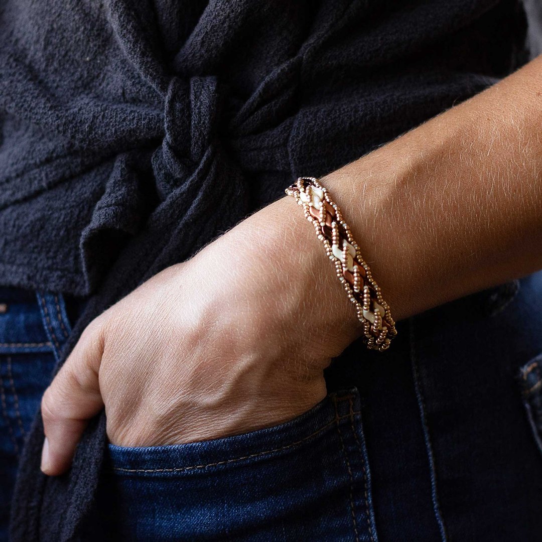 Flames bracelet Tutorial | PotomacBeads