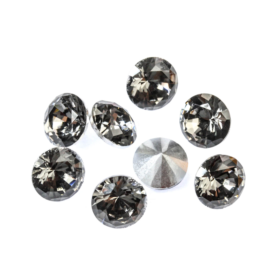 Potomac Crystal Chatons - Black Diamond 8mm (Size SS39) | Pack of 12