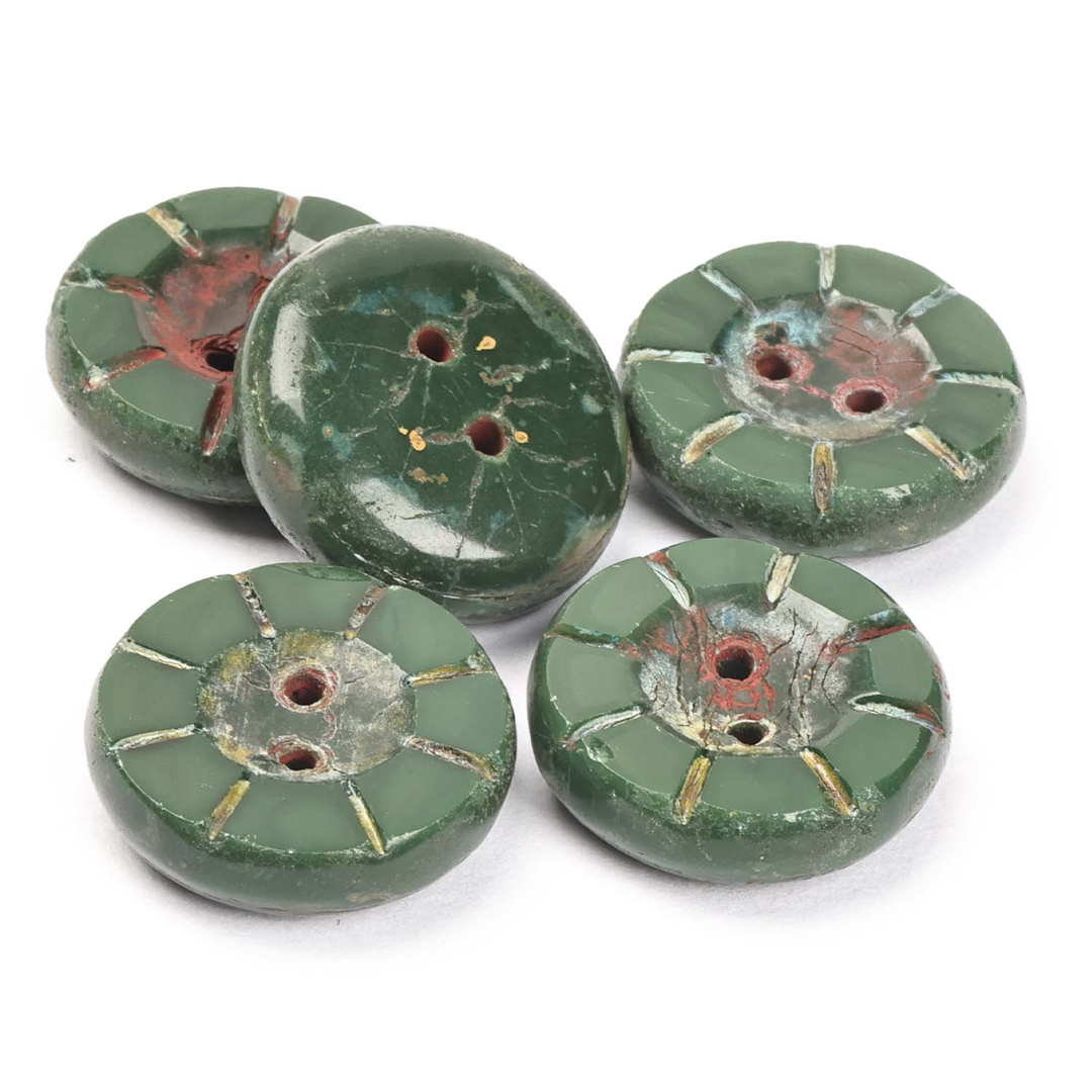 Gorgeous Czech Glass Table Cut Buttons for Crafting