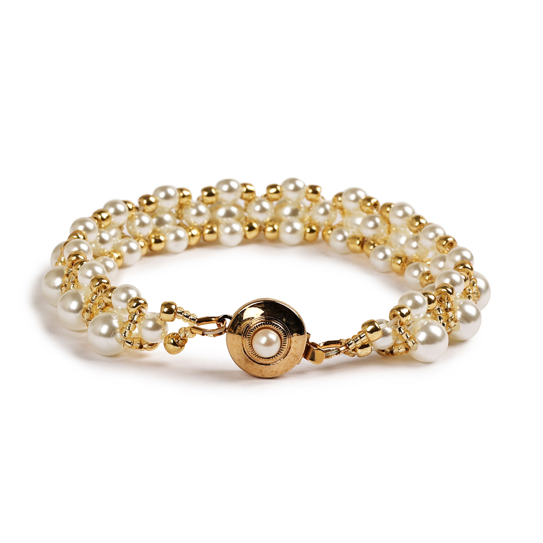 Stunning Layered Pearl Bracelet Kit | Potomac Beads