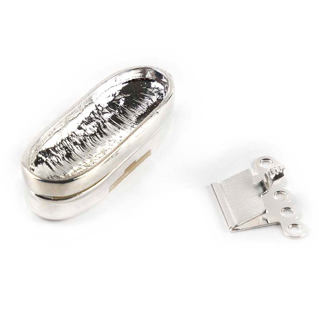 Claspgarten Infinite Customizable Box Push Clasp for Long Oval Crystals ...