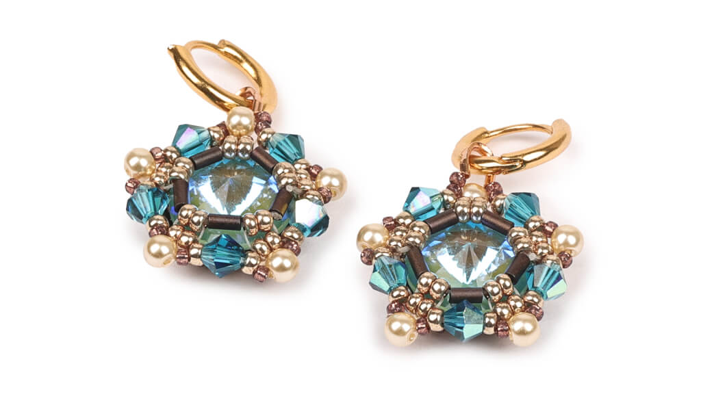 Crystal Quin Bezel Earring Tutorial