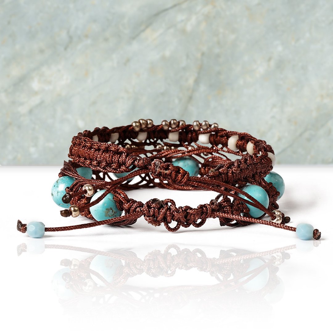 Herringbone Knotted Macrame Bracelet Tutorial | PotomacBeads