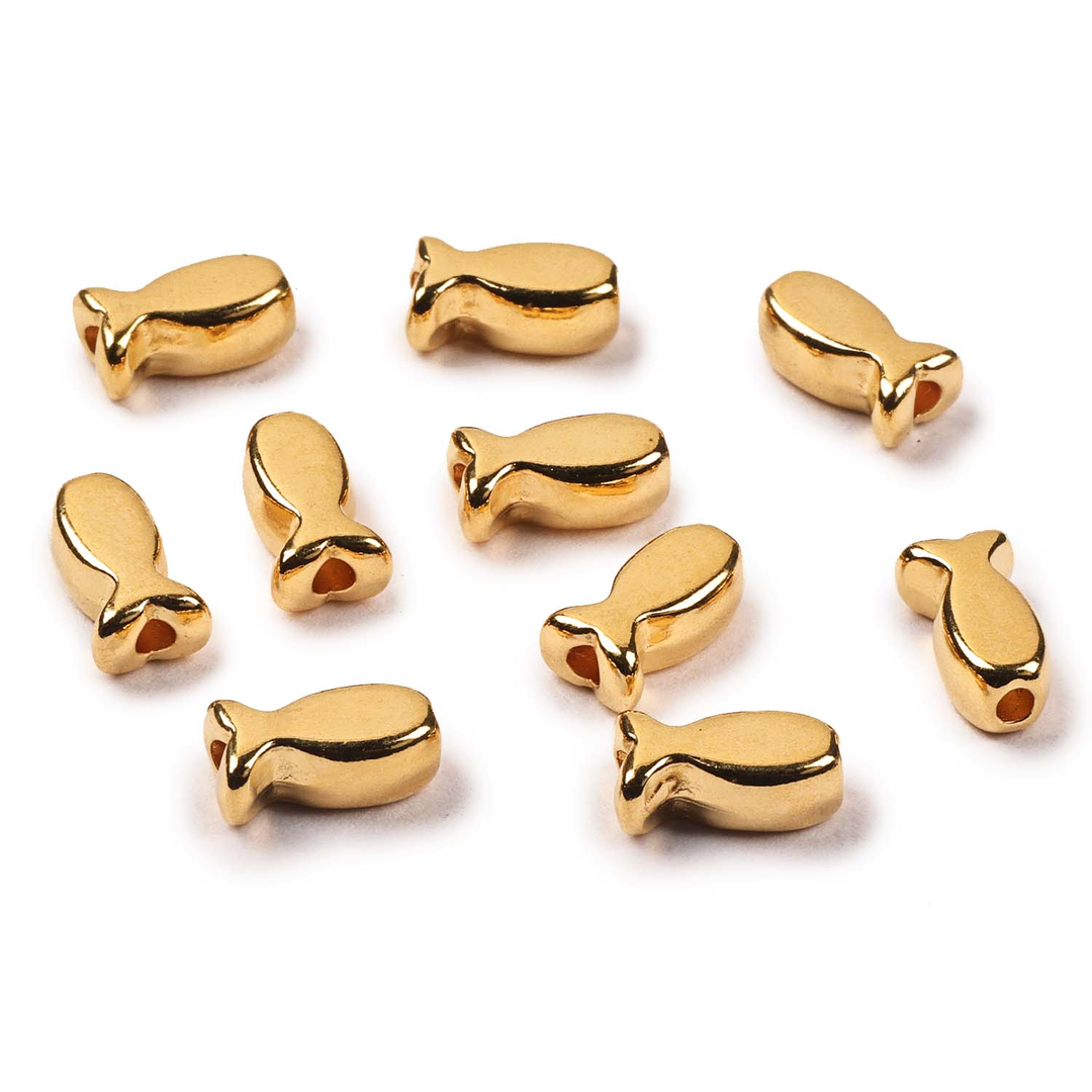 Exclusive Gold Fish Slider Beads | Stunning Designs | Potomac Beads