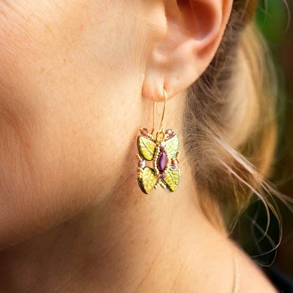 Butterfly Leaf Earrings Tutorial