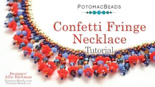 Confetti Fringe Necklace Tutorial | PotomacBeads