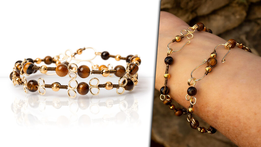 Essential Tiger Wire Infinity Bracelet Tutorial | Potomac Beads